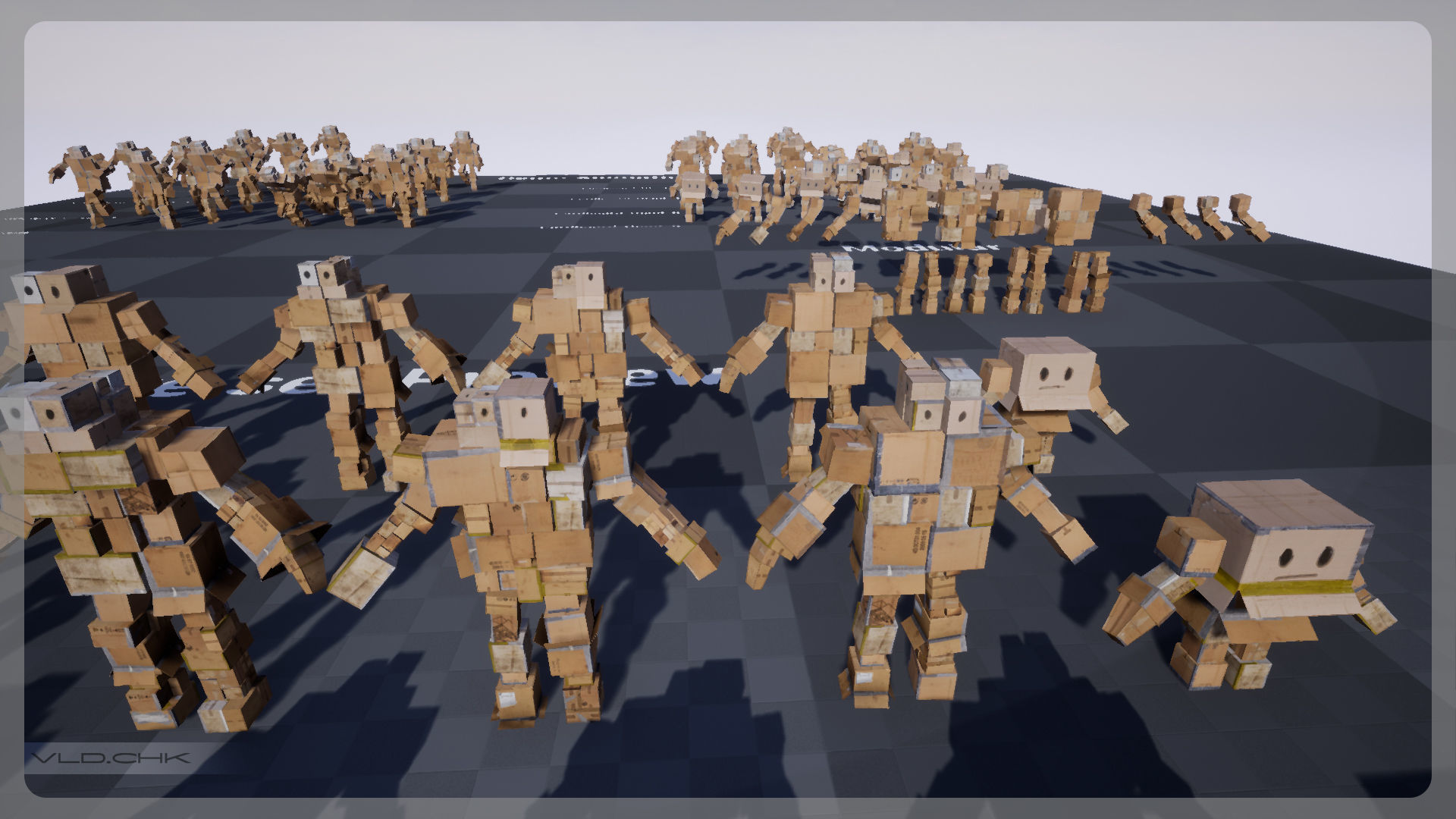 3D model Cardboard Giant Army VR / AR / low-poly | CGTrader