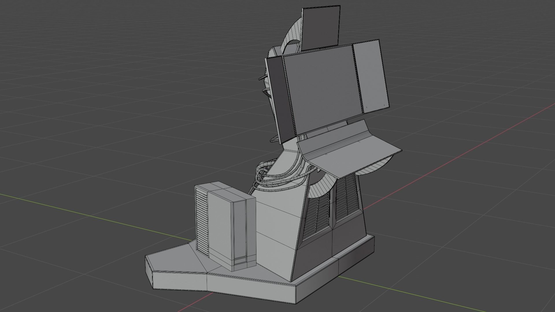 3D model Science Fiction Computer Console VR / AR / low-poly | CGTrader