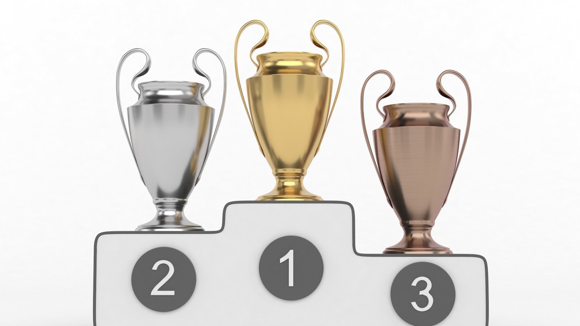 Cups Trophy 3D model | CGTrader
