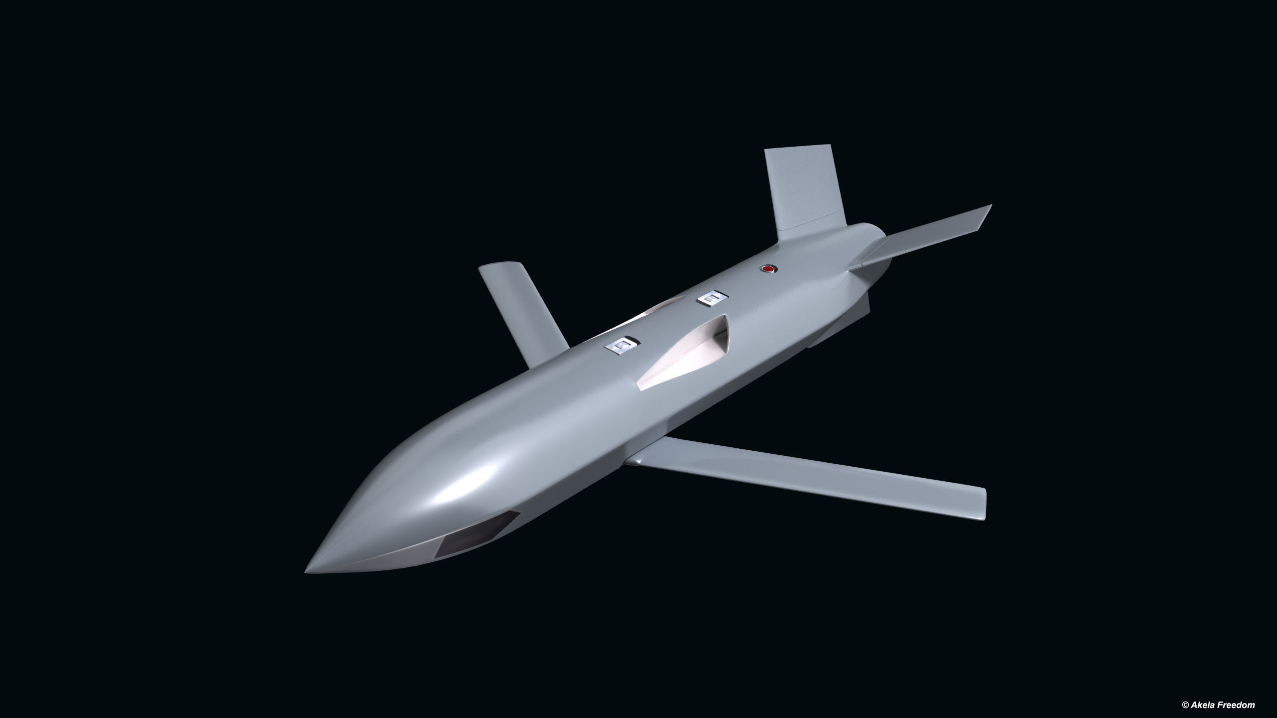 Speed Racer UAV 3D model animated | CGTrader