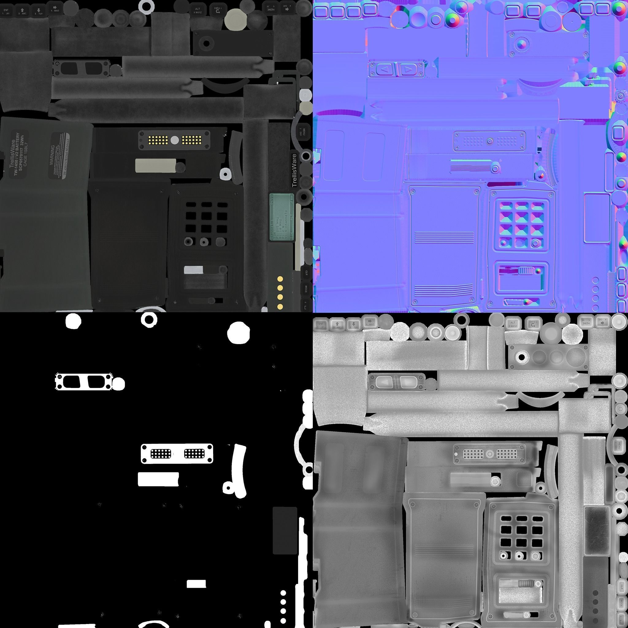 3D model MILITARY Trellis Ware TW-950 TSM Radio VR / AR / low-poly | CGTrader