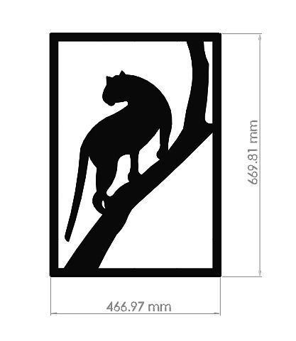 Sheet metal animal picture 3D model 3D printable | CGTrader
