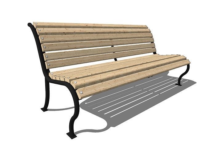 bench park-bench 3D model | CGTrader