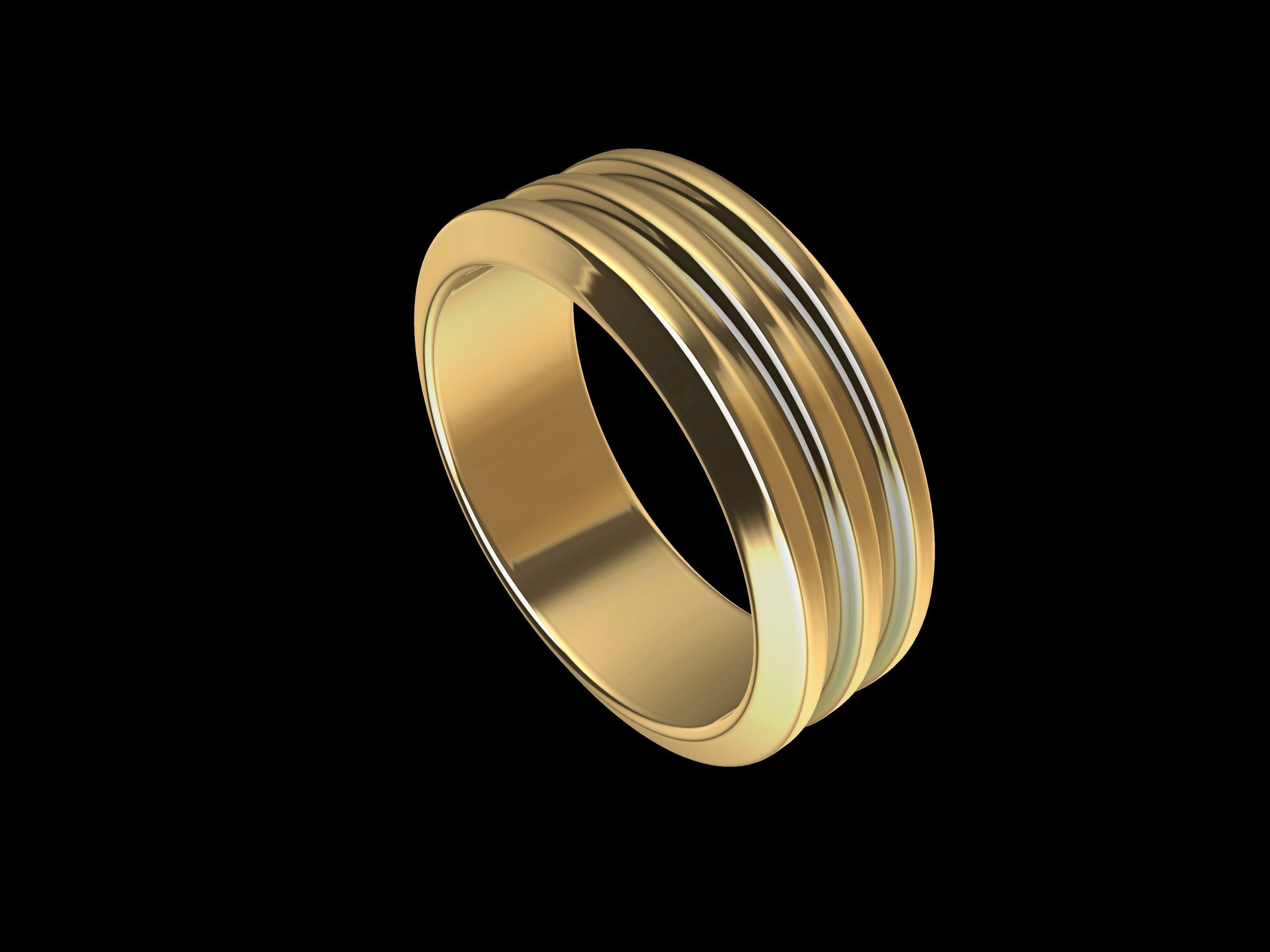 4 sizes wedding band 89343stl verified 3D model 3D printable | CGTrader