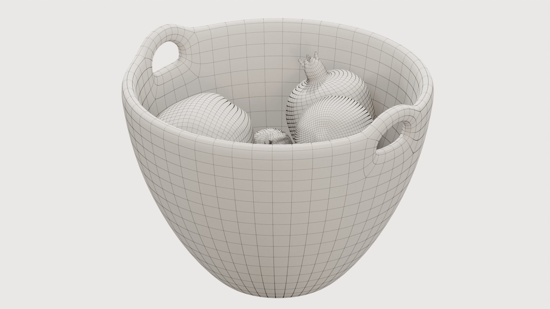 Ono fruit salad bowl set 07 3D model | CGTrader