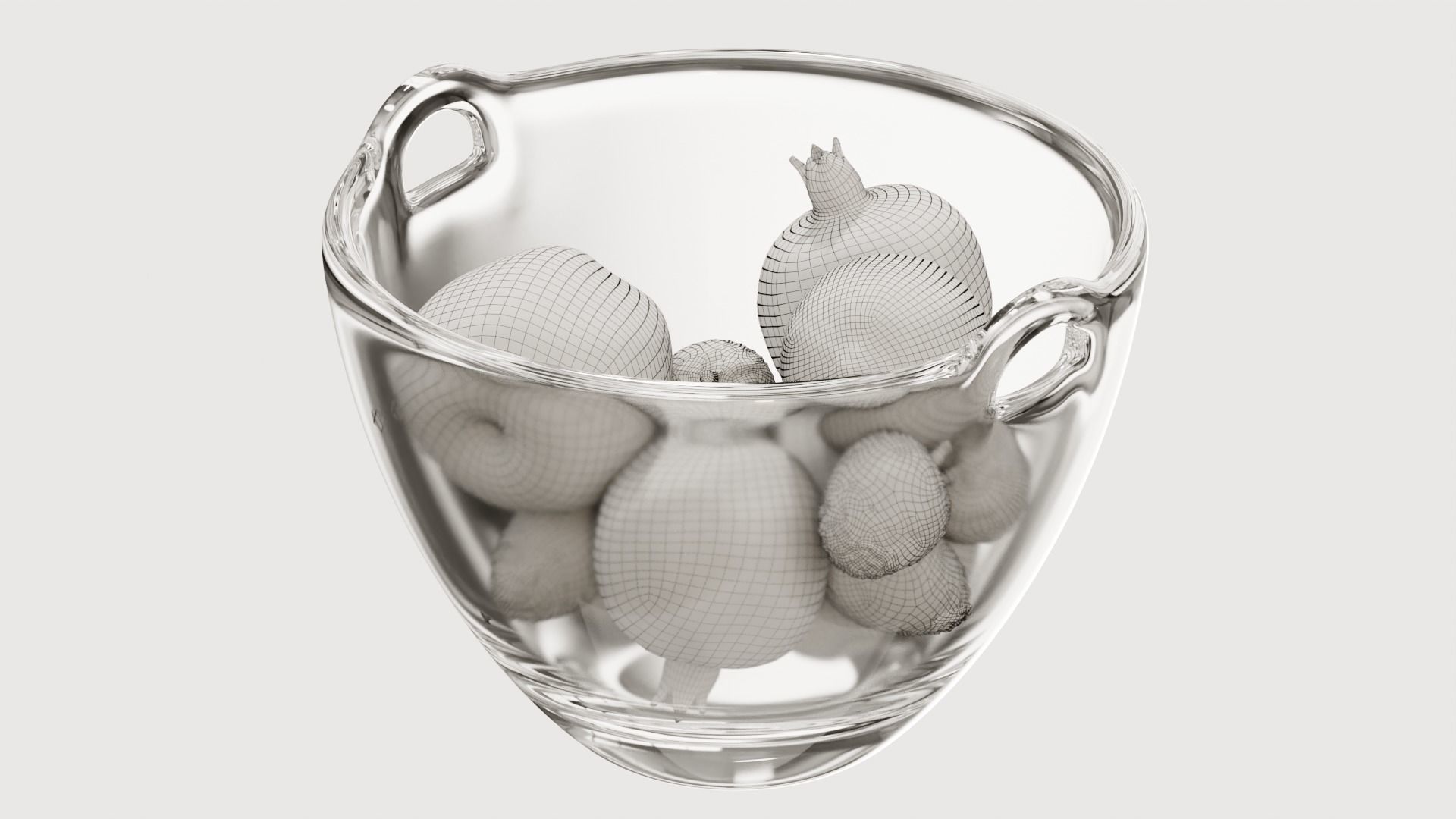 Ono fruit salad bowl set 07 3D model | CGTrader