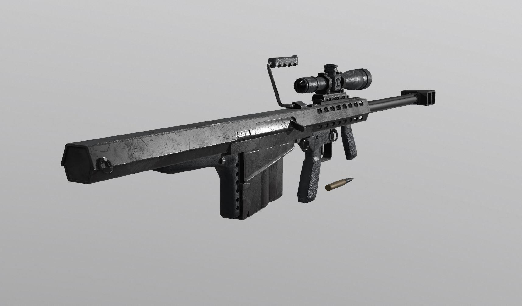 3D model M82A2 Barret VR / AR / low-poly | CGTrader