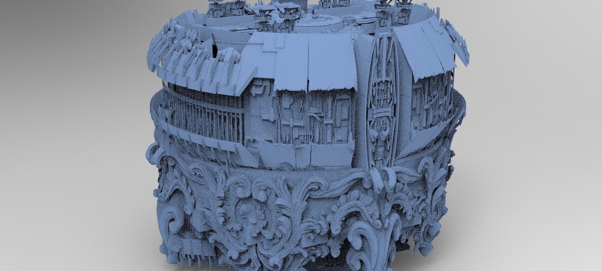 Ocean Cyberpunk tower 7 3D model | CGTrader