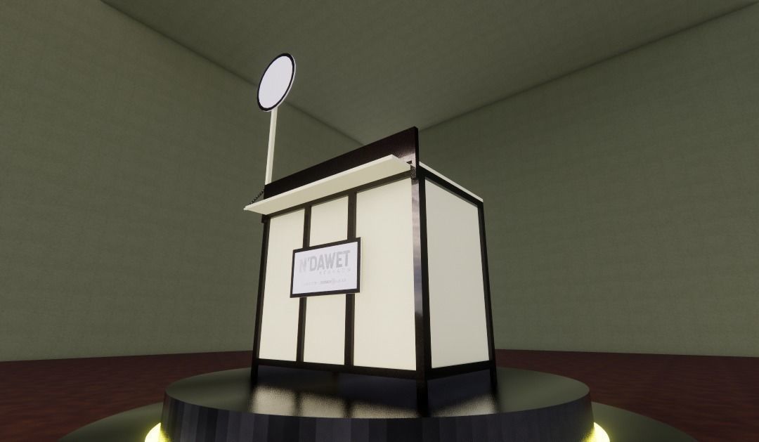 Simple Street Booth 1 3D model 3D printable | CGTrader