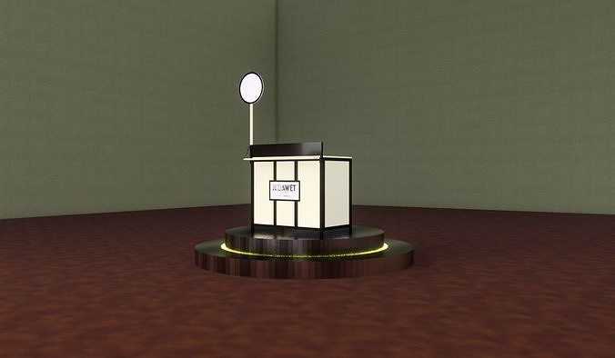 Simple Street Booth 1 3D model 3D printable | CGTrader