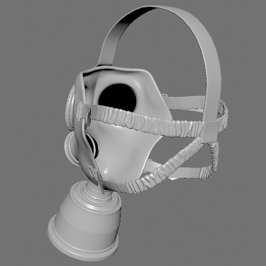 3D model Gas Mask VR / AR / low-poly | CGTrader