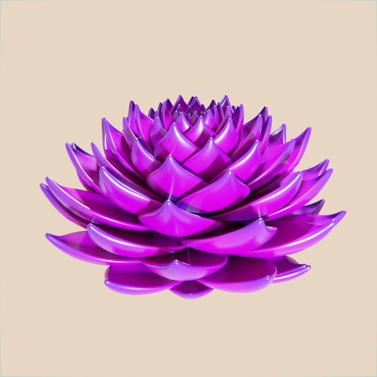 Geo Flower 3D model animated | CGTrader