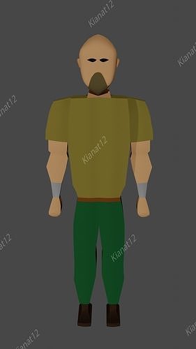 3D model Bob from RuneScape VR / AR / low-poly | CGTrader