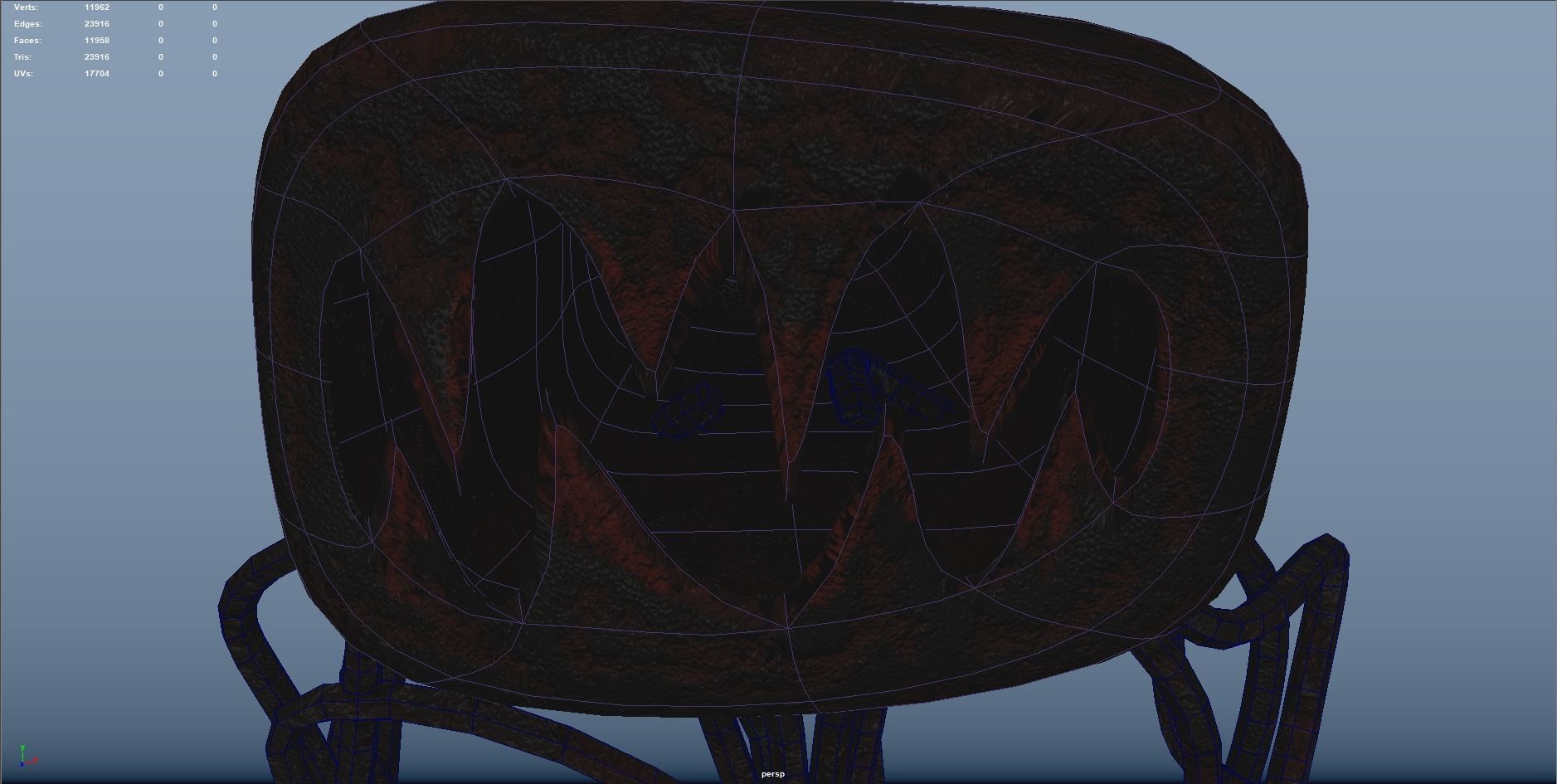 Bacteria Monster From The Backrooms Rigged 3D model rigged | CGTrader