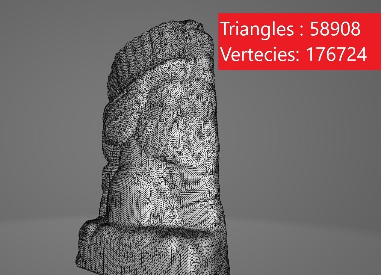 King Darius stone relief 3D model | CGTrader