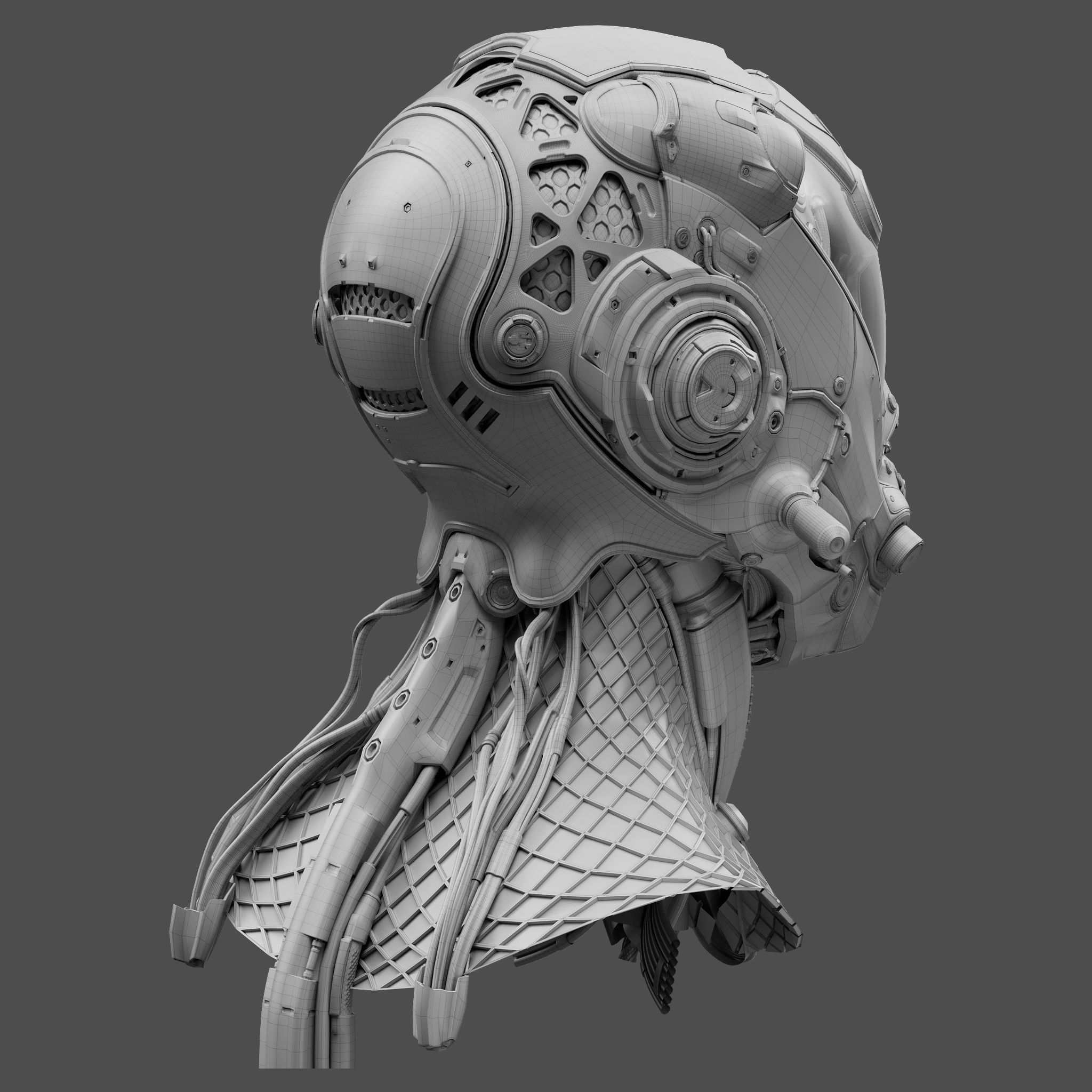 Realistic Cyberpunk Helmet 3D model | CGTrader