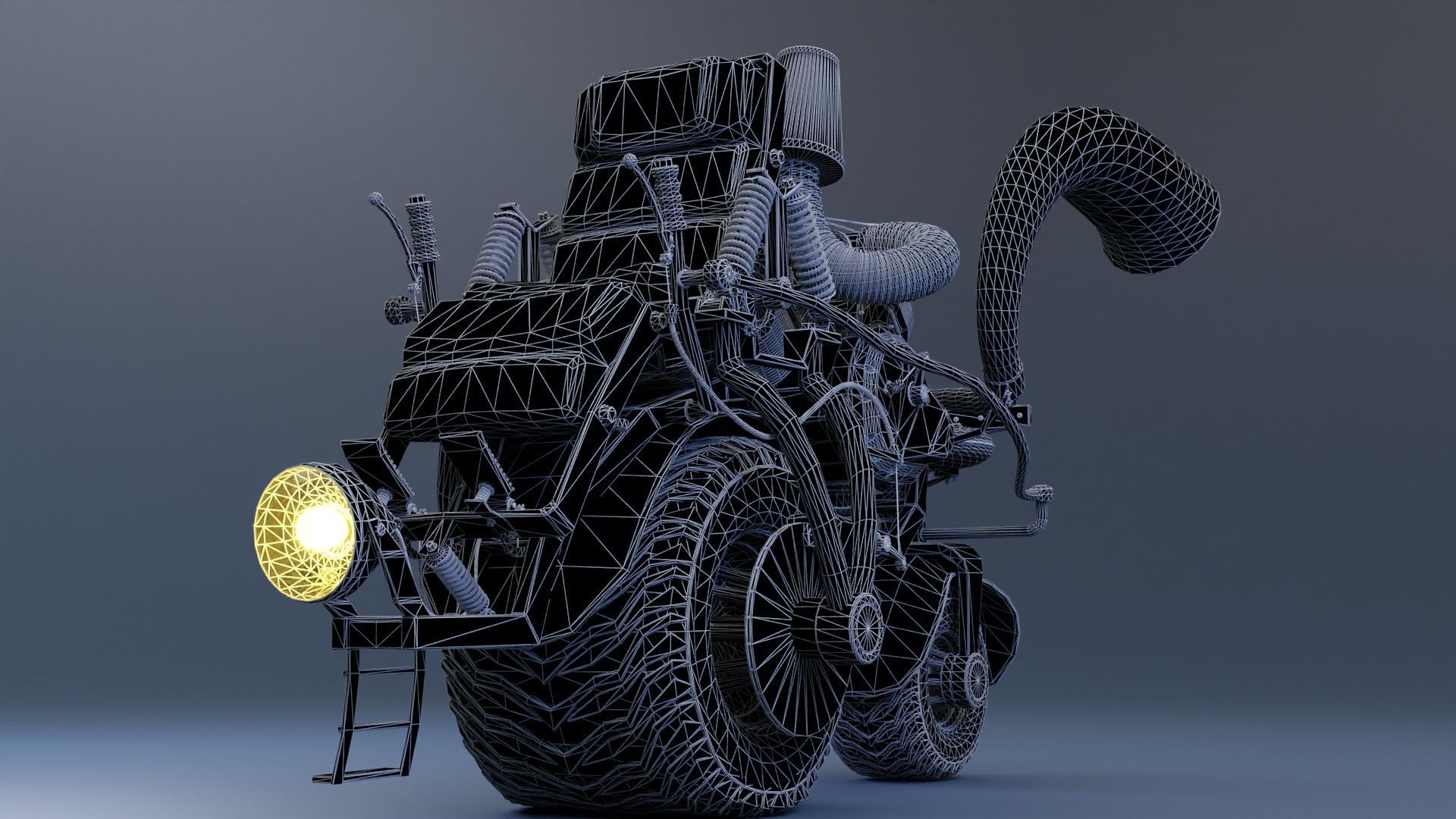 Fancy motorcycle free VR / AR / low-poly 3D model rigged | CGTrader