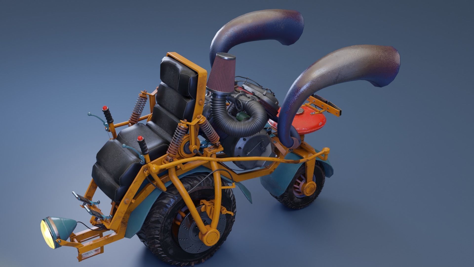 Fancy motorcycle free VR / AR / low-poly 3D model rigged | CGTrader