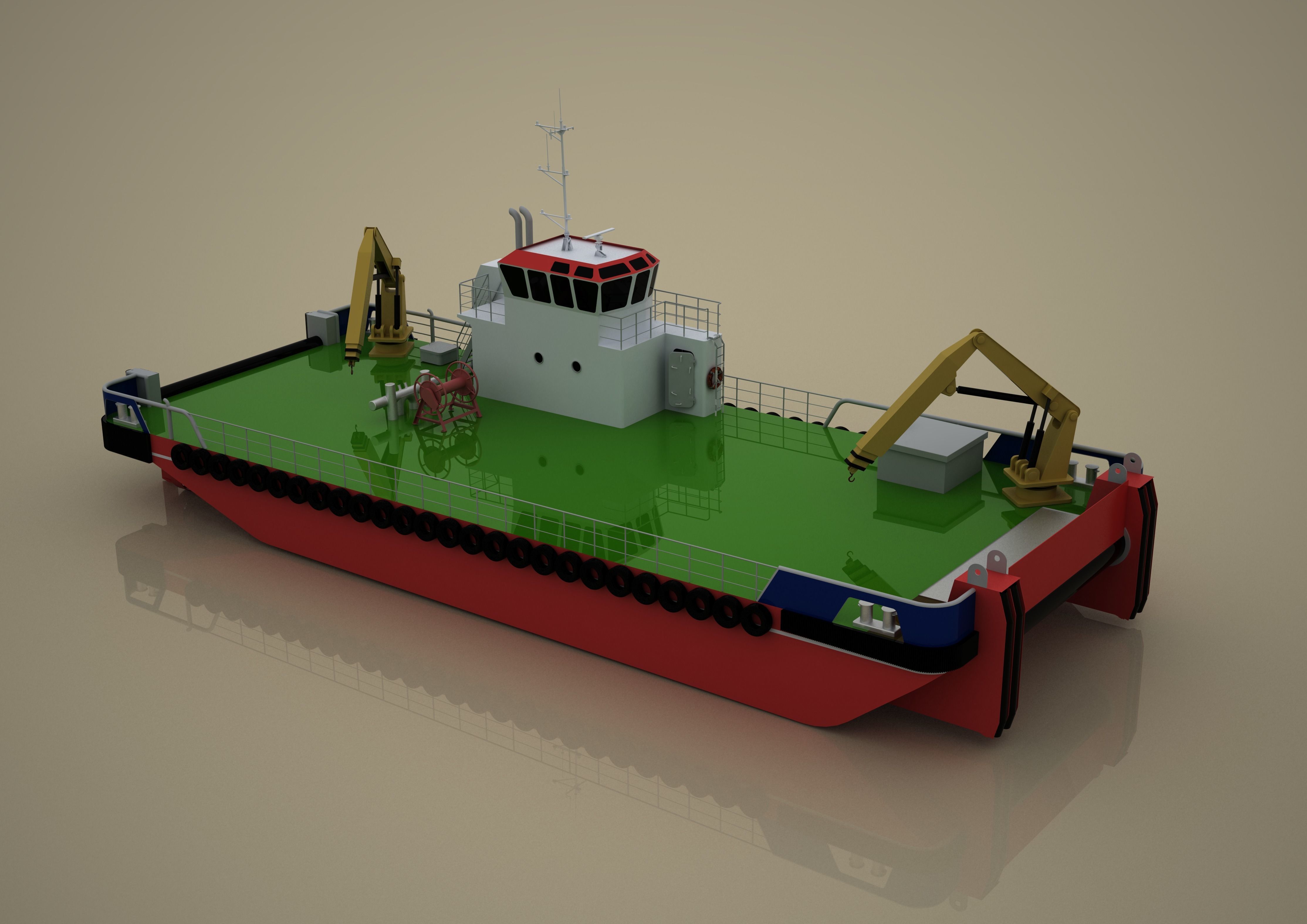 Multicat Vessel 3D model | CGTrader