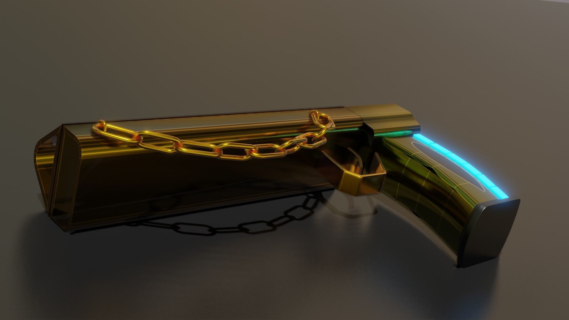 3D model Custom Design Game Ready Gun Model VR / AR / low-poly | CGTrader