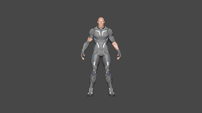Armed man 3D model | CGTrader