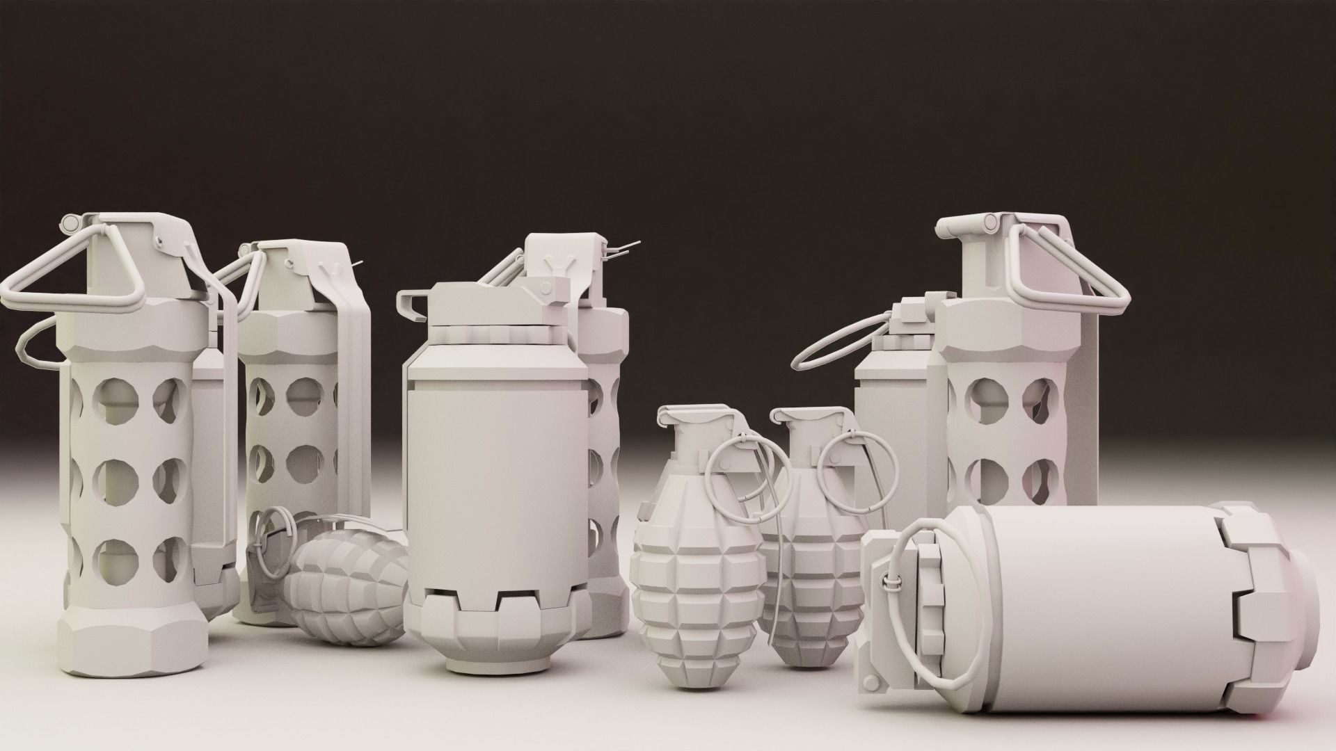 3D model Grenade launcher VR / AR / low-poly | CGTrader