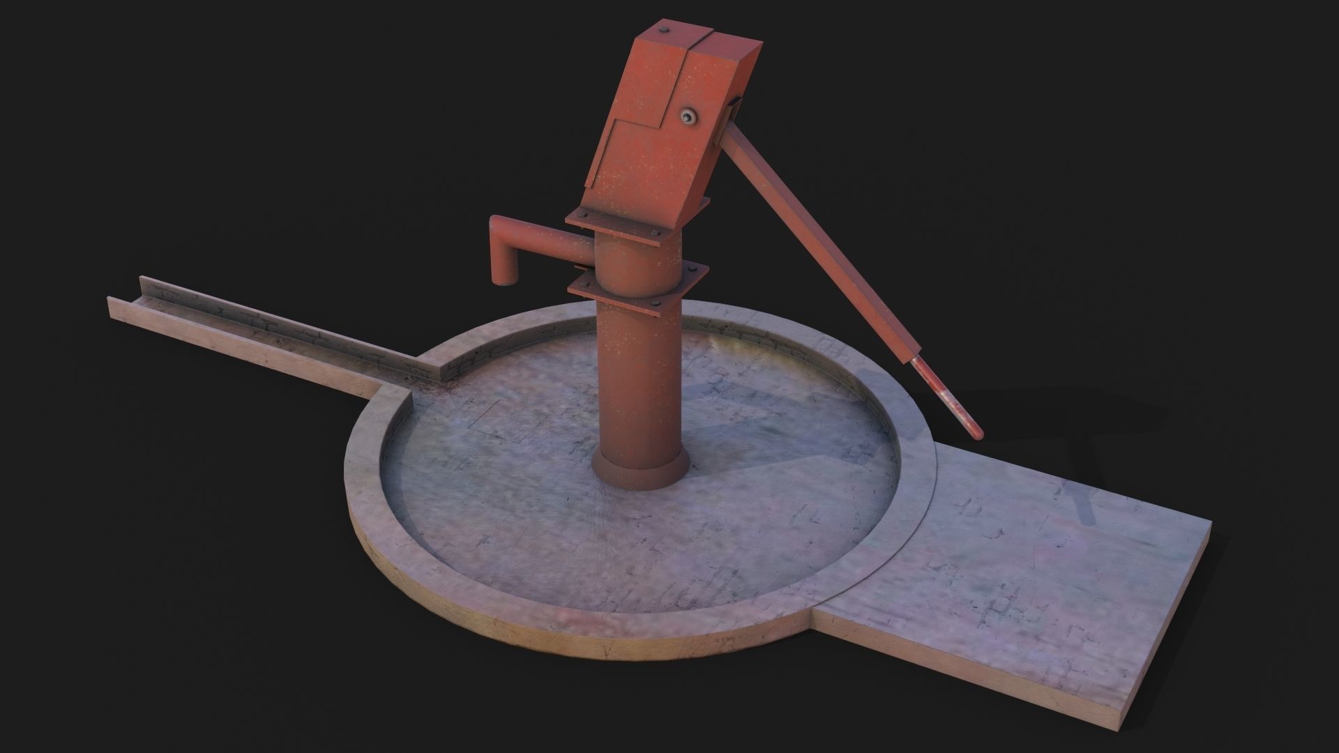 3D model Hand Water Pump Low-poly 3D model - GameReady VR / AR / low ...