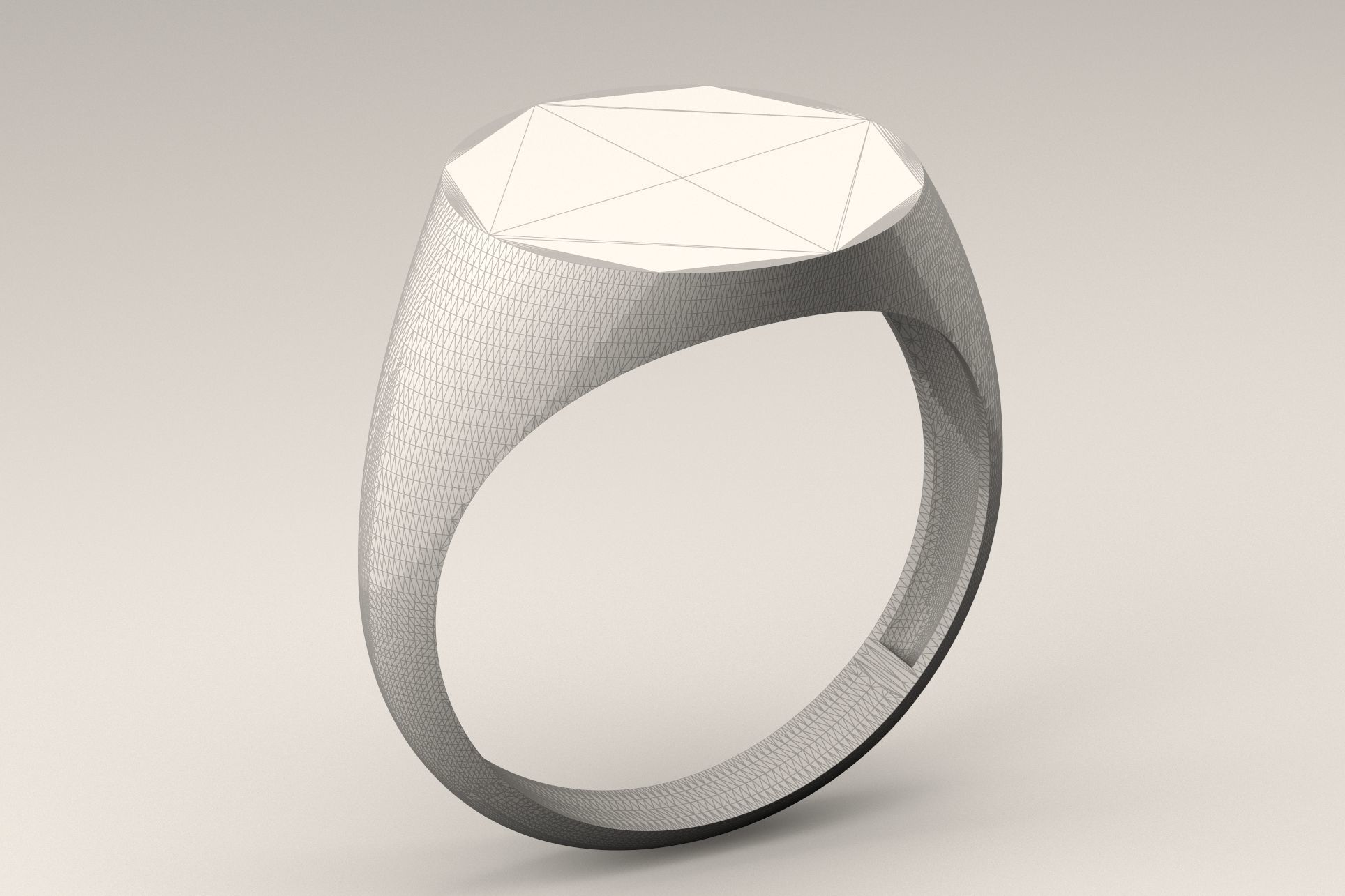 Signet Ring R 167 3D model 3D printable | CGTrader