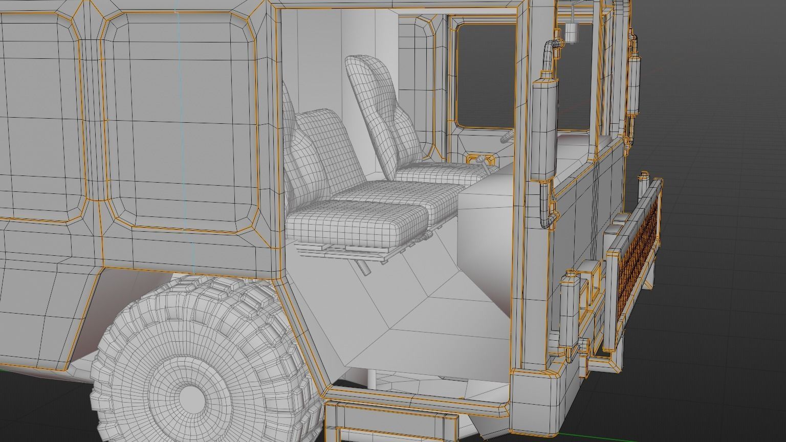 Dark Military-type Convoy Vehicle 3D model | CGTrader