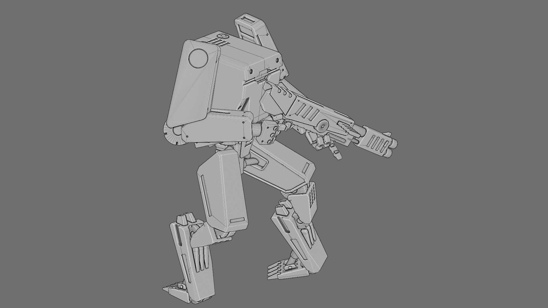 BATTLE DROID X-2000 RIGGED 3D model rigged | CGTrader
