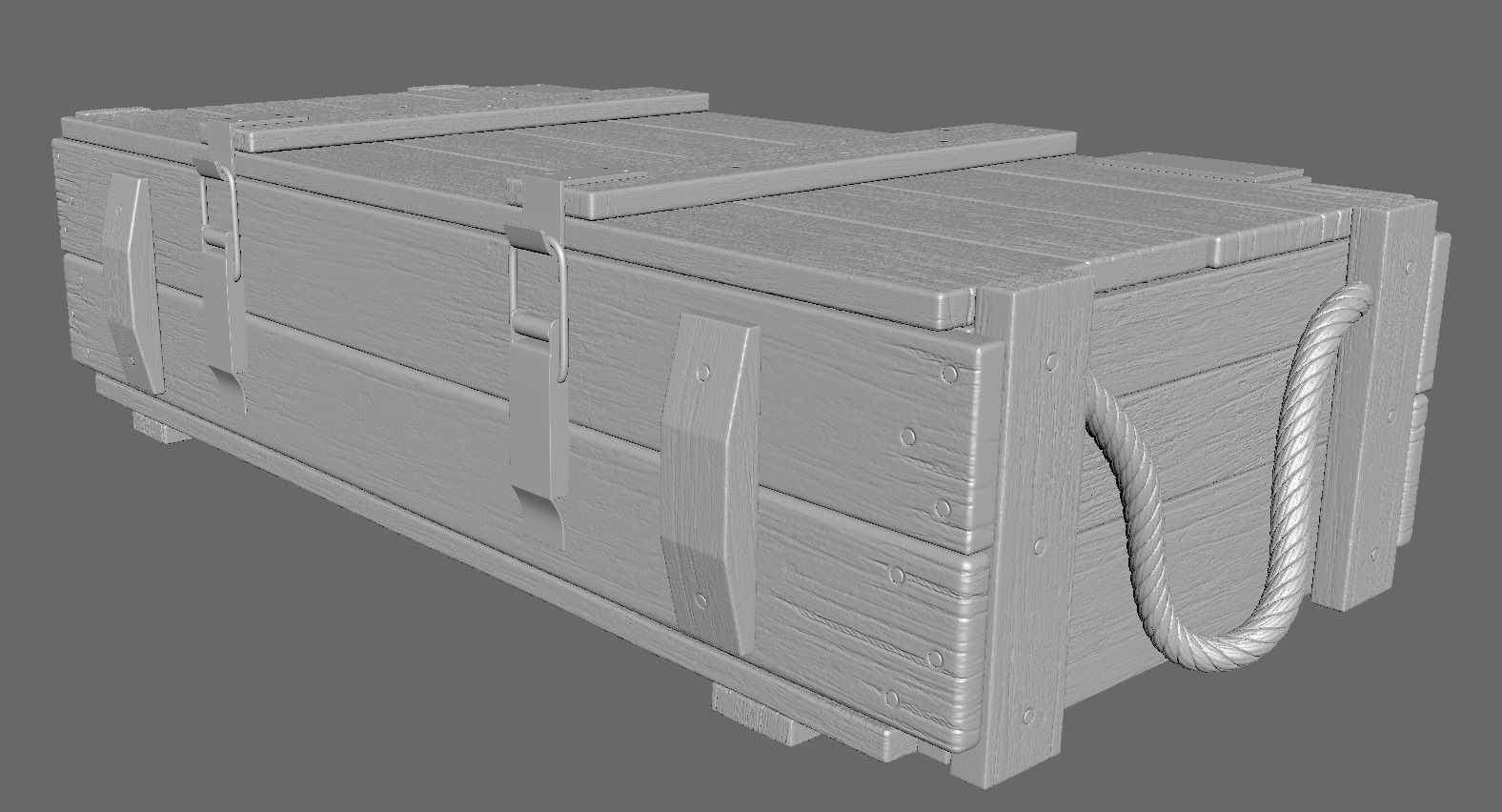 3D model Wood Ammo Box VR / AR / low-poly | CGTrader