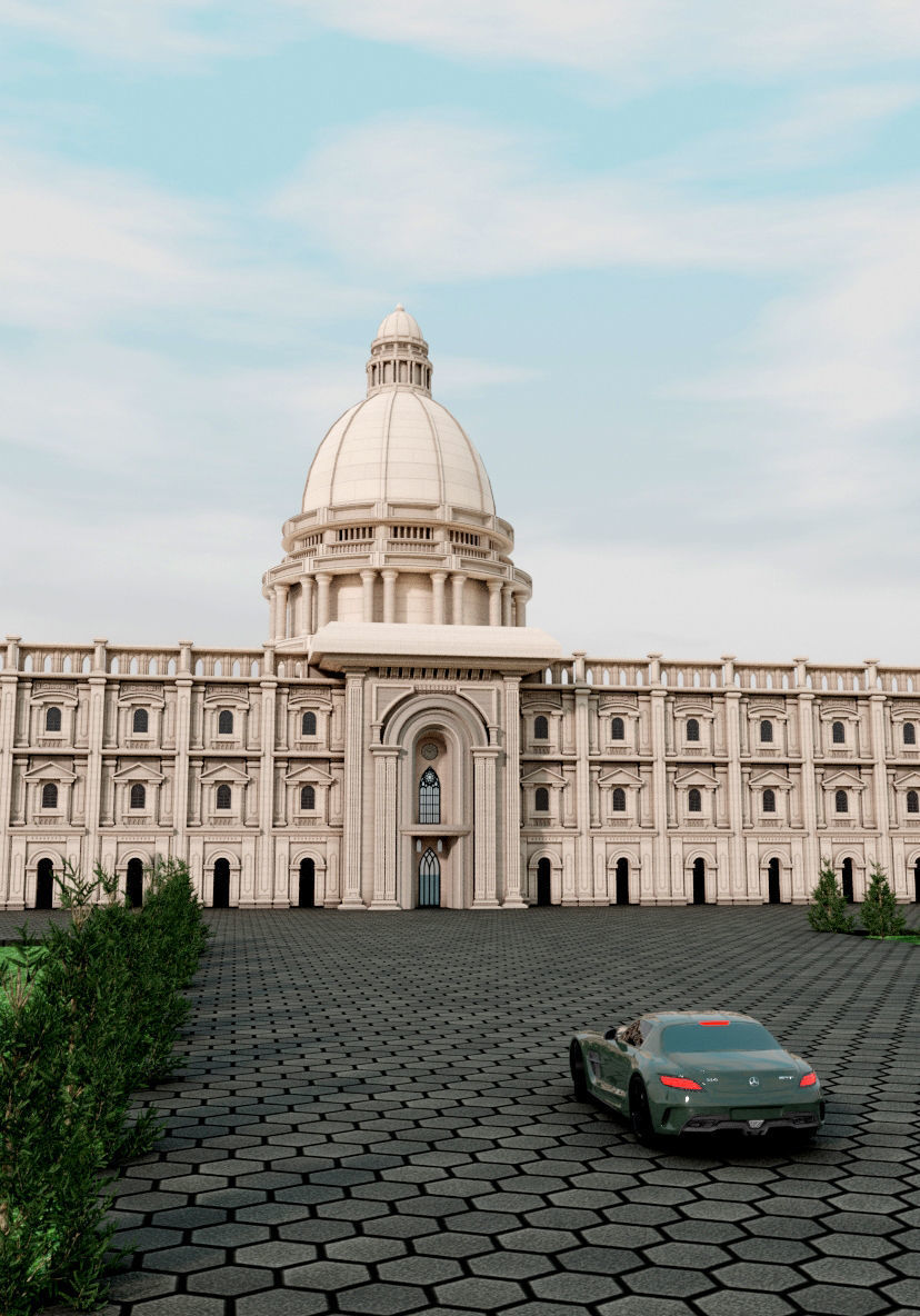 Roman style architecture 3D model | CGTrader
