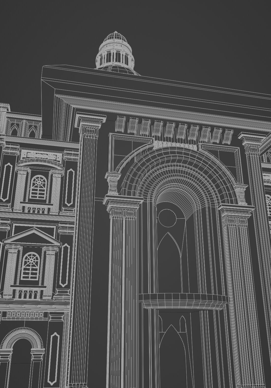 Roman style architecture 3D model | CGTrader