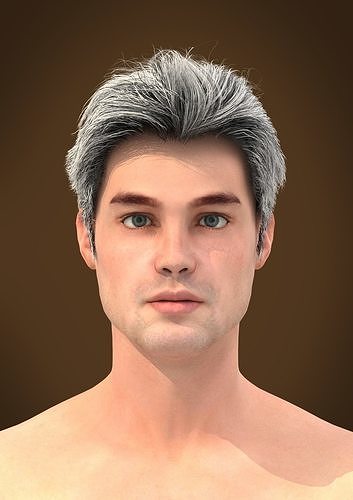 Men hair 019-MV2 for Thomas-MV2 3D model from Clo3D Software 3D model | CGTrader