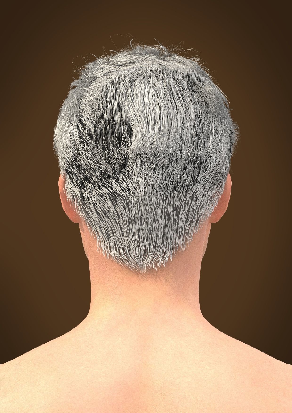 Men hair 019-MV2 for Thomas-MV2 3D model from Clo3D Software 3D model ...