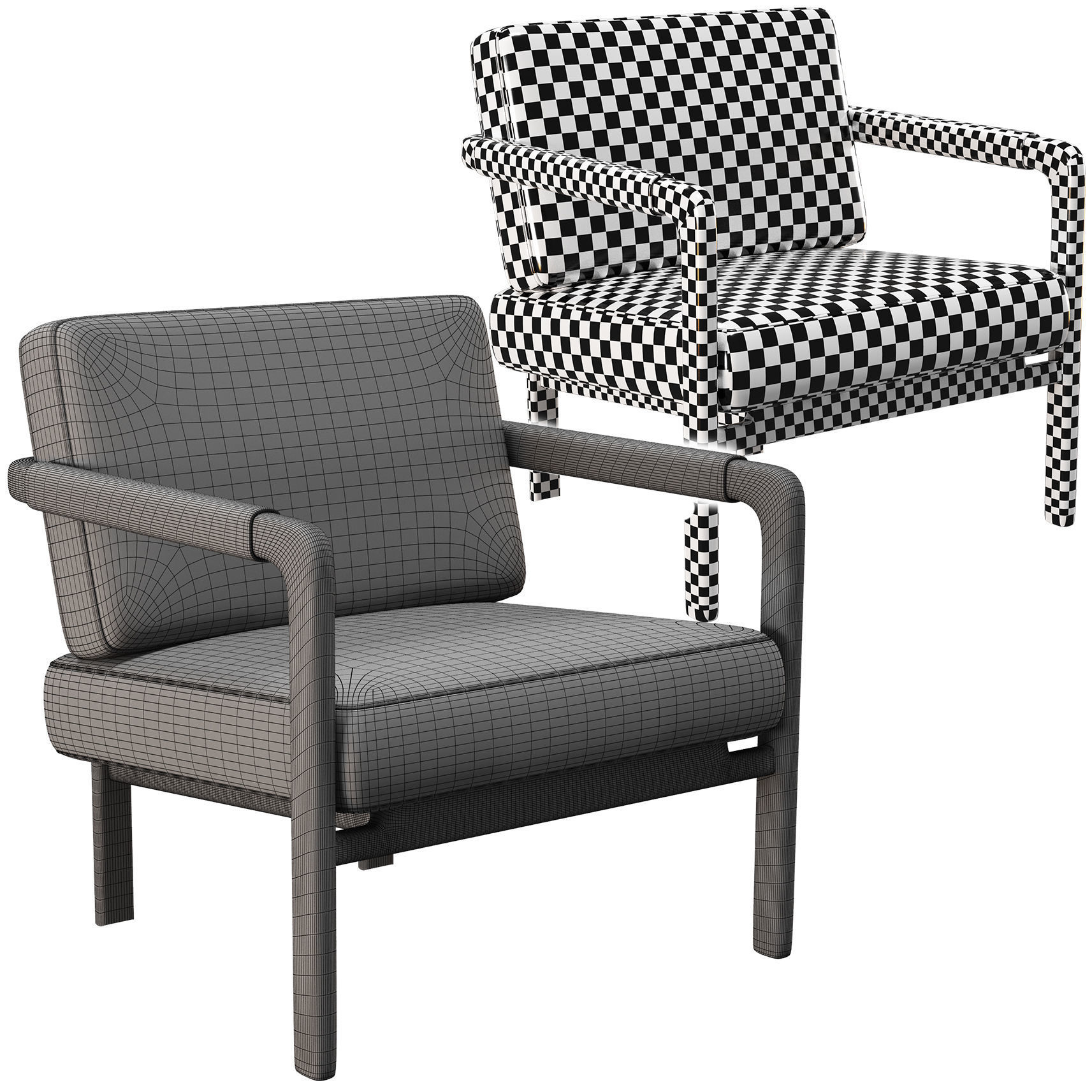 MONTGOMERY Easy chair By Giorgetti 3D model | CGTrader