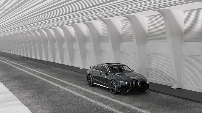 Car Track Scene 3D model | CGTrader