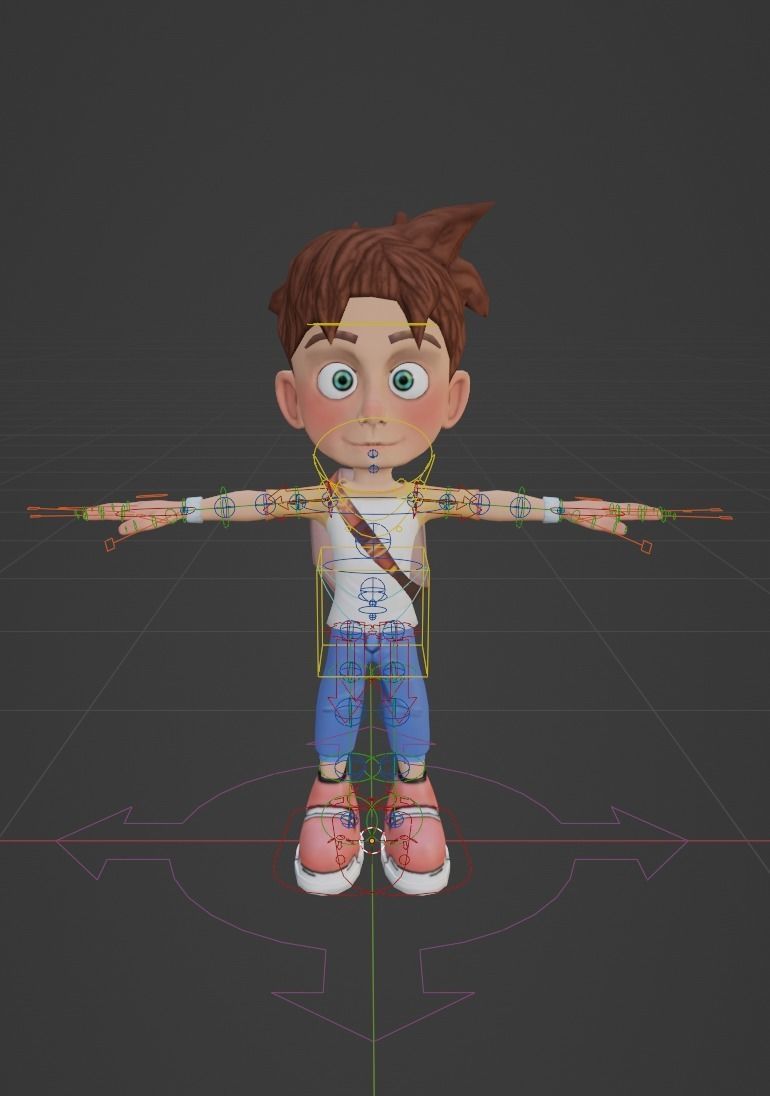 LowPoly Boy 3D model free VR / AR / low-poly 3D model rigged | CGTrader