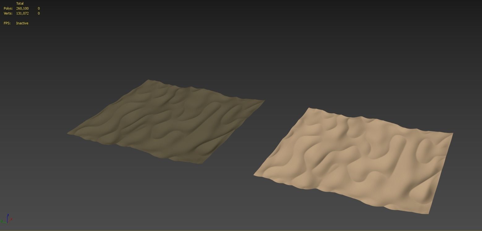 3D model tileable dune landscape VR / AR / low-poly | CGTrader