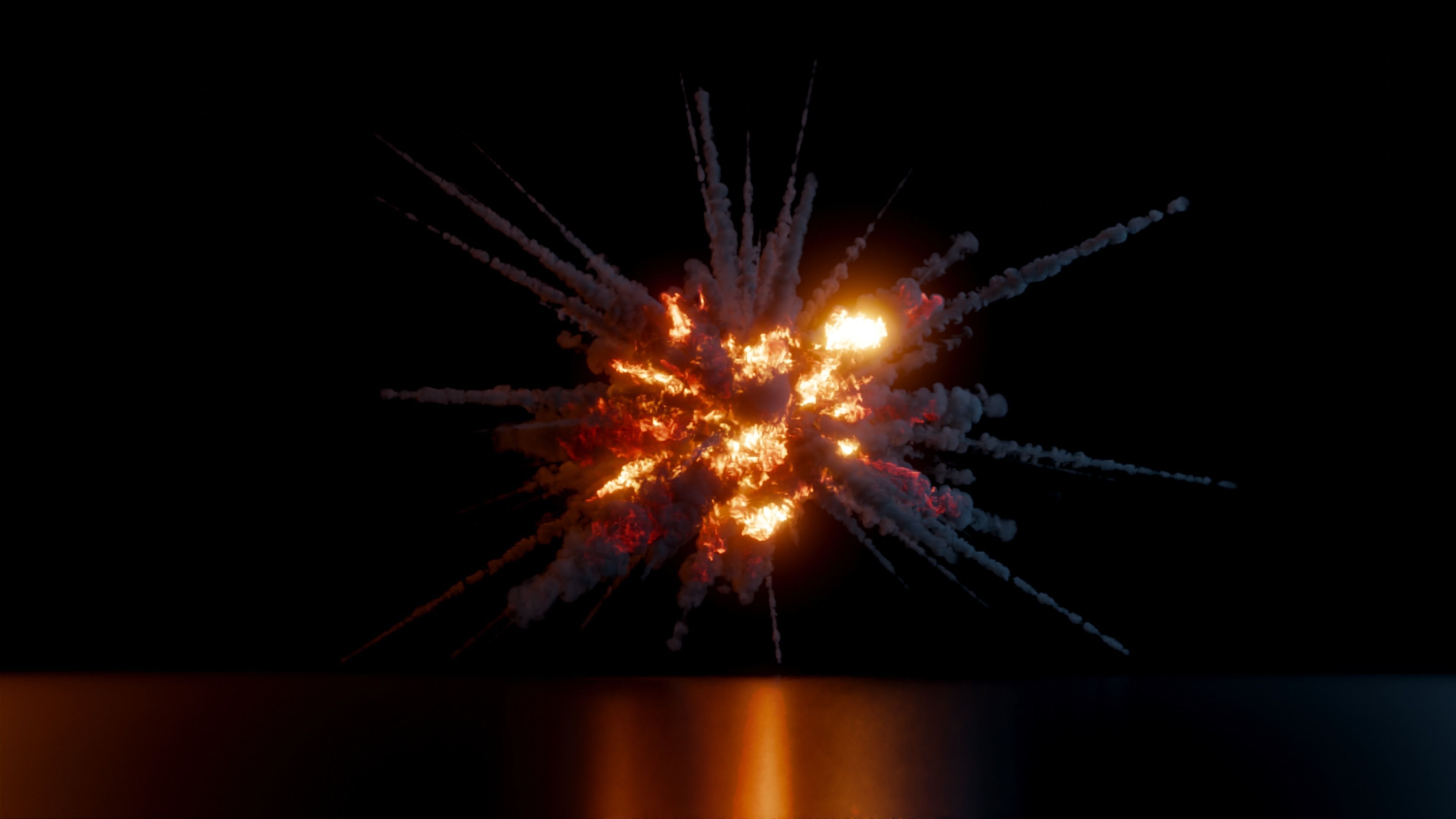 High Resolution Grenade Explosion VDB 3D Model 3D model animated | CGTrader
