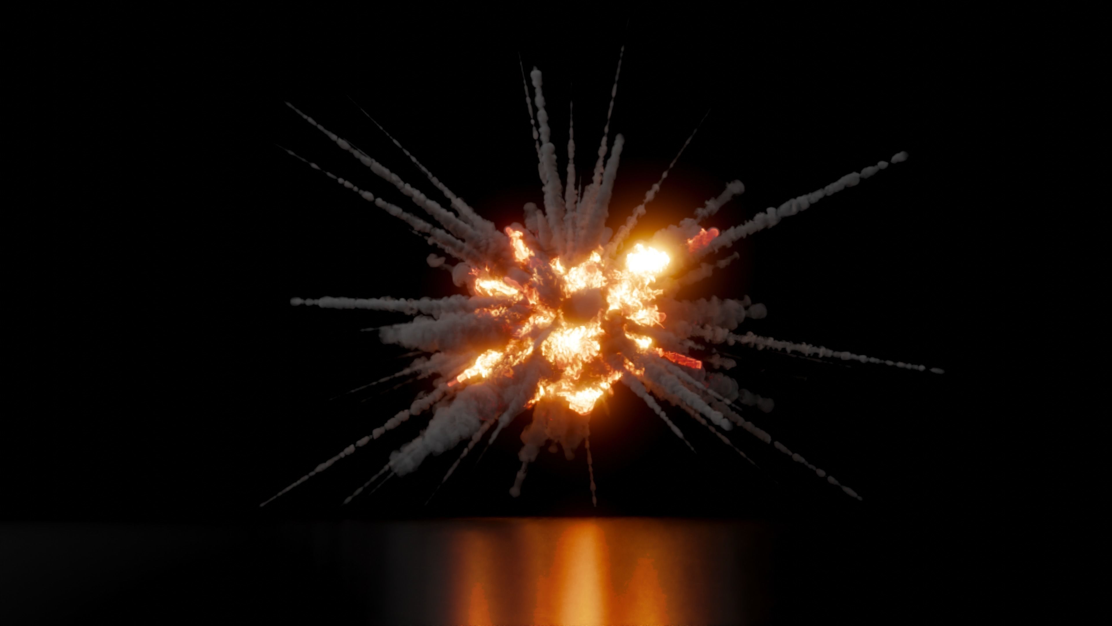 High Resolution Grenade Explosion VDB 3D Model 3D model animated | CGTrader