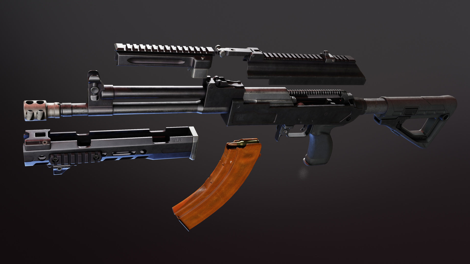 3D model Custom AK MB47 VR / AR / low-poly | CGTrader