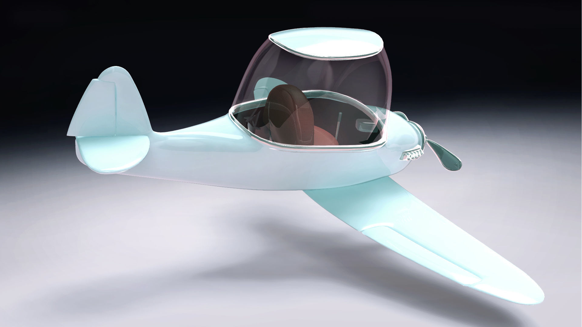 Airplane cartoon style 3D model | CGTrader