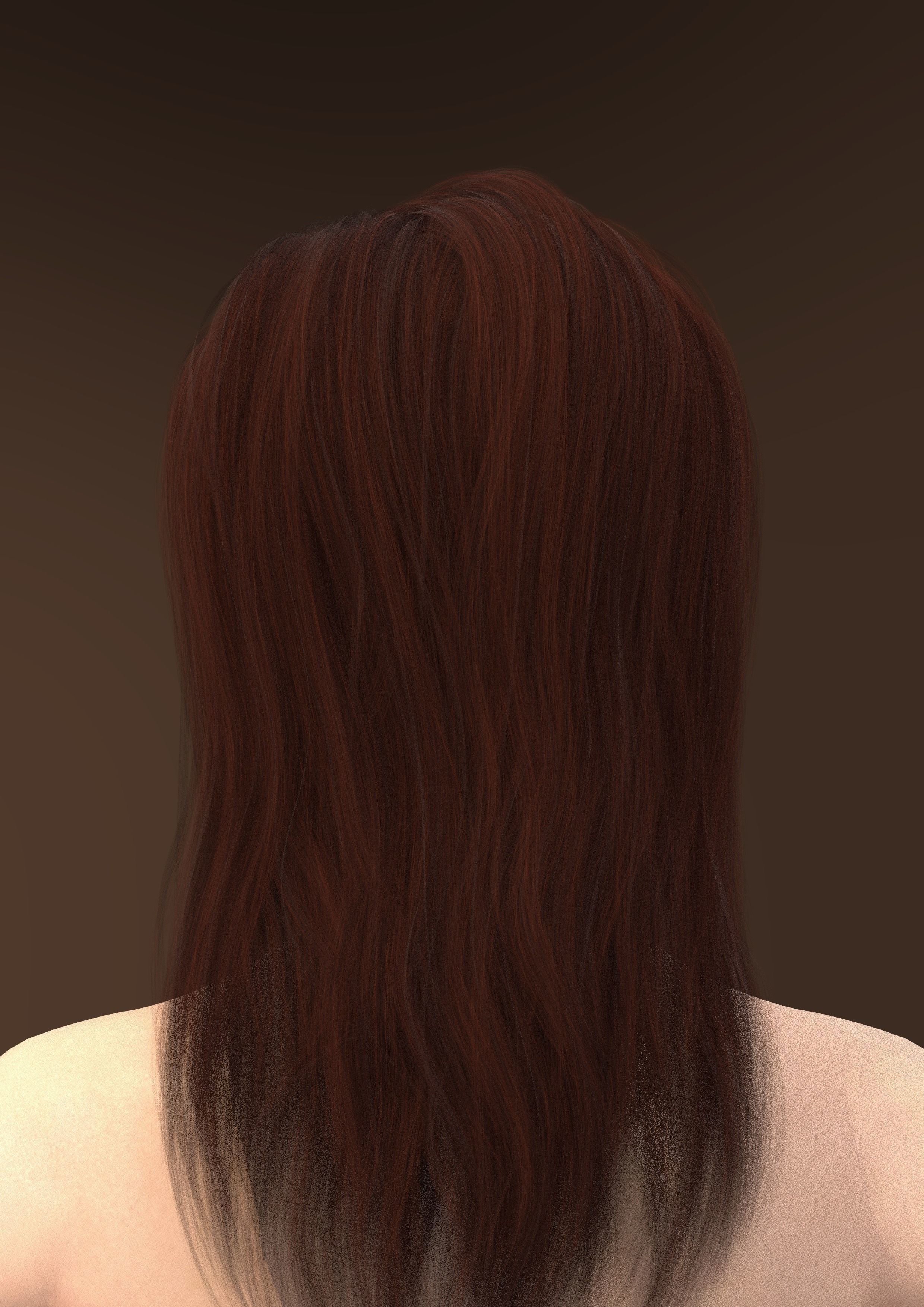 Long hair 010-FV2 for Yuna-FV2 3D model from 3DClo Software 3D model | CGTrader
