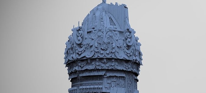 Ocean Cyberpunk Tower 8 3D model | CGTrader