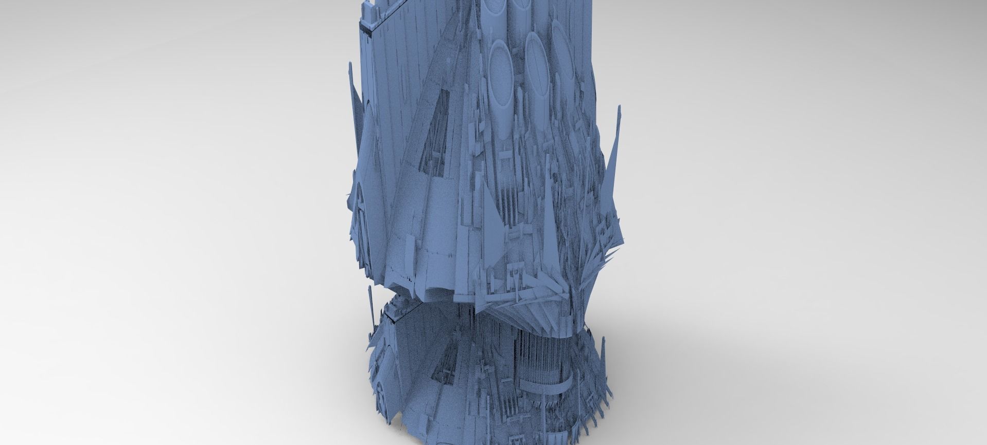 Ocean Cyberpunk Tower 10 3D model | CGTrader