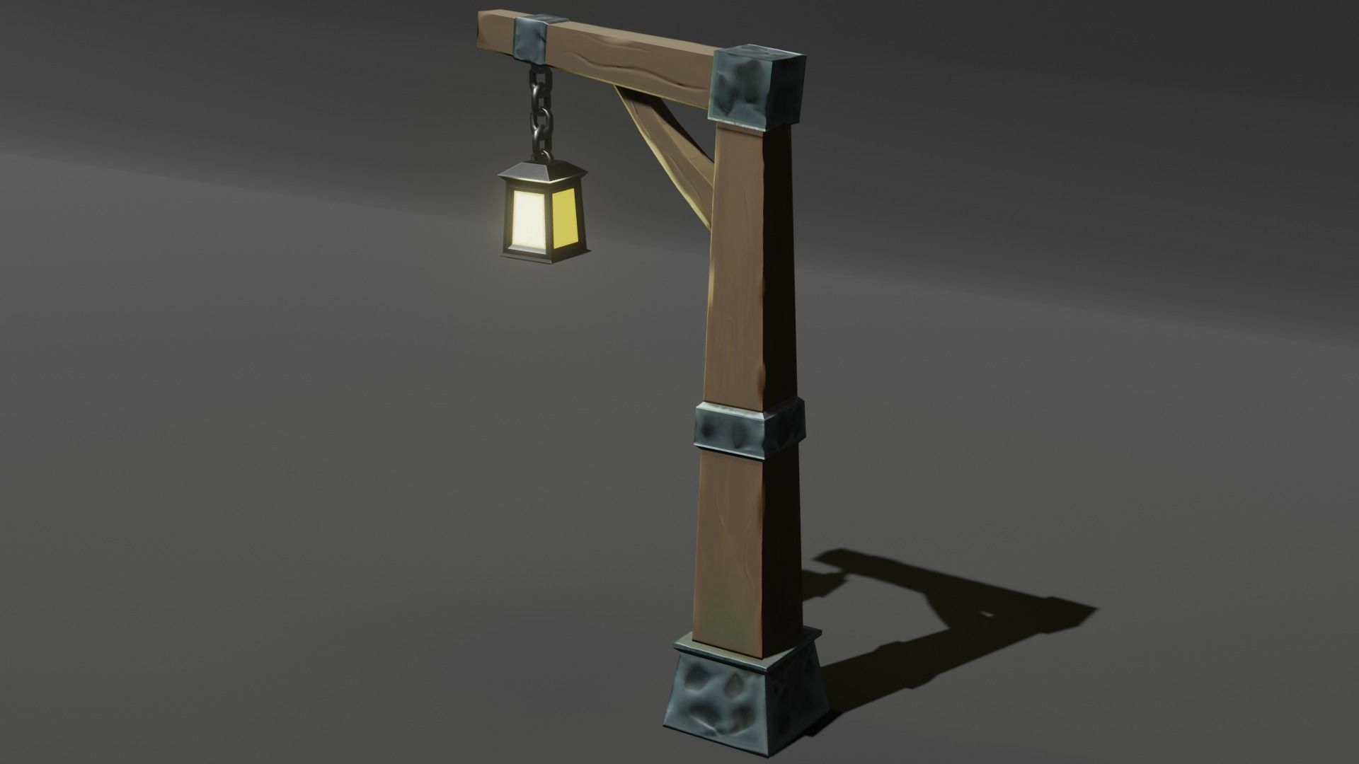 Stylized Lamp Post free VR / AR / low-poly 3D model | CGTrader