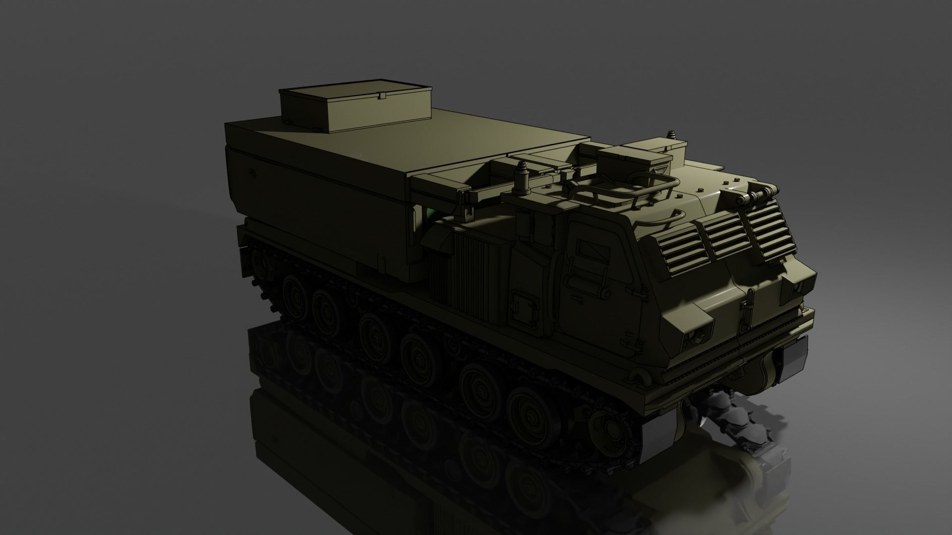 M270 MLRS 3D model - Ready to print 3D model 3D printable | CGTrader