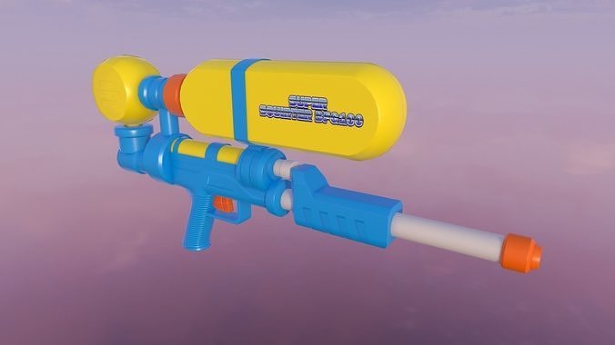3D model Water Gun Low-Poly Prop VR / AR / low-poly | CGTrader