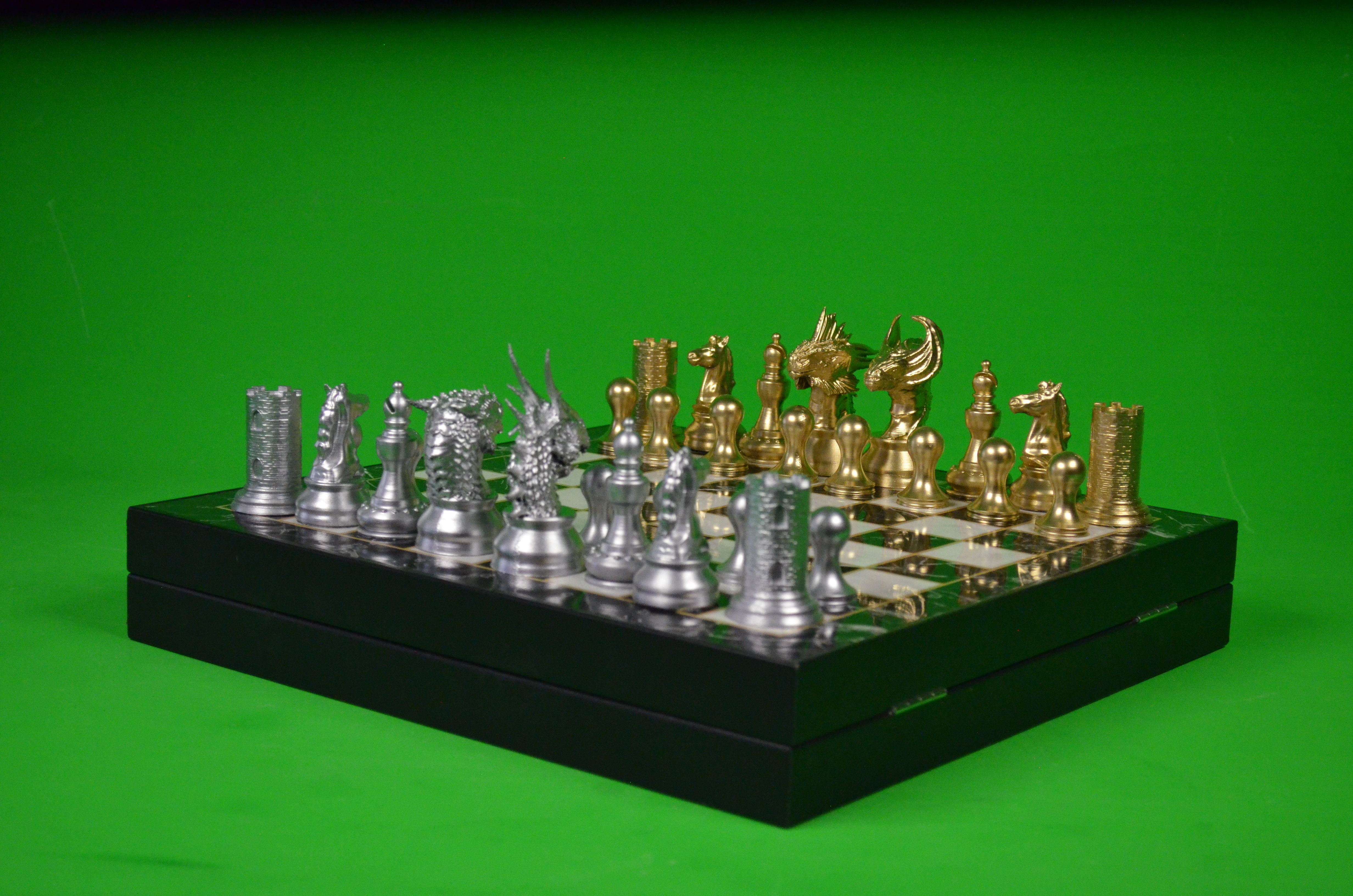 Dragon Chess Set-Dragon Chess Pieces 3D model 3D printable | CGTrader